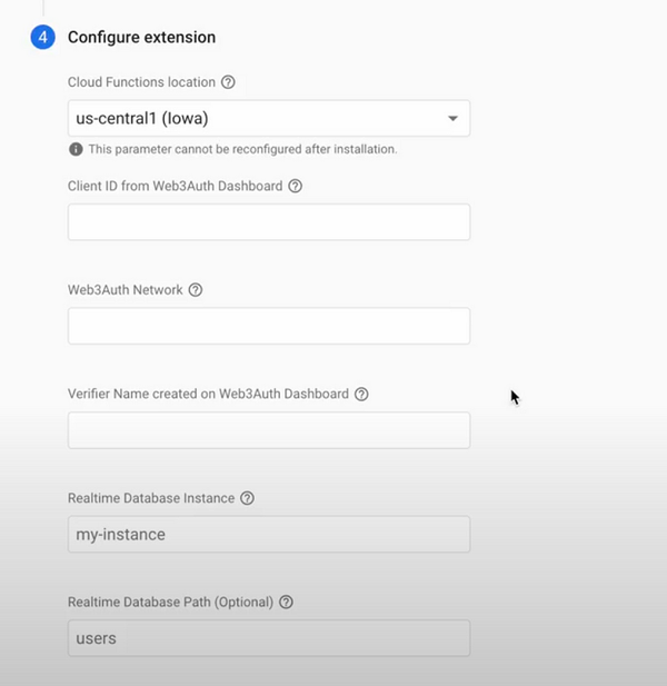 How to Install and Use Web3Auth Firebase Extension