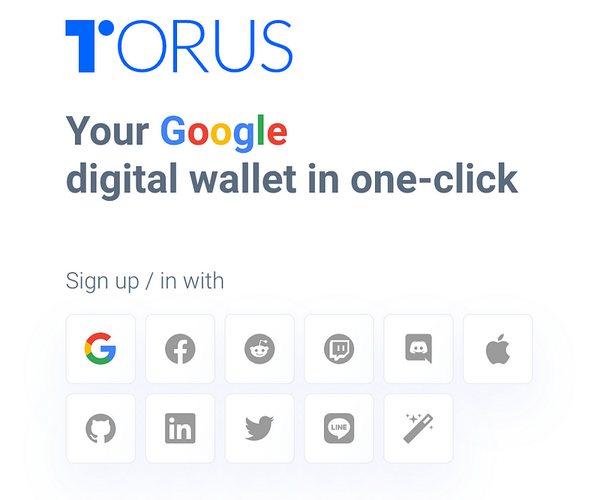Login to Torus with AppleID, Github, LinkedIn, Twitter, Line and Passwordless Accounts!